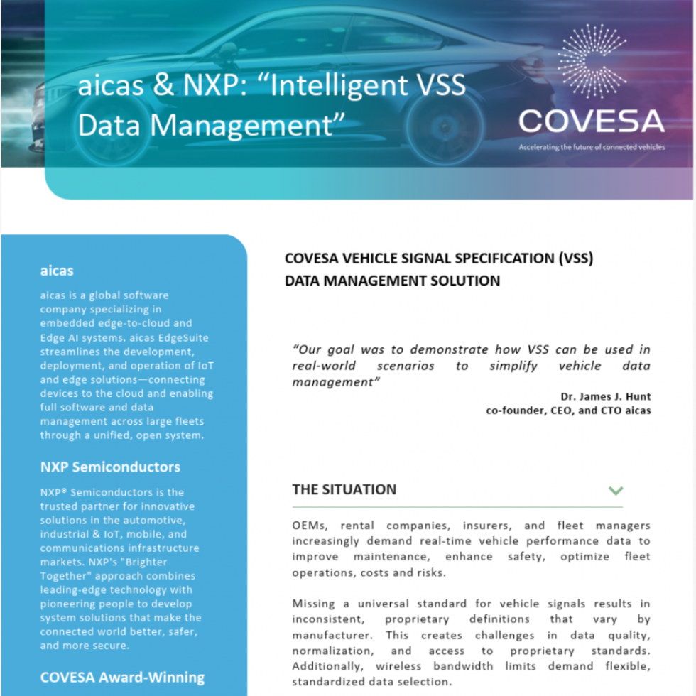 aicas & NXP: Intelligent VSS Data Management